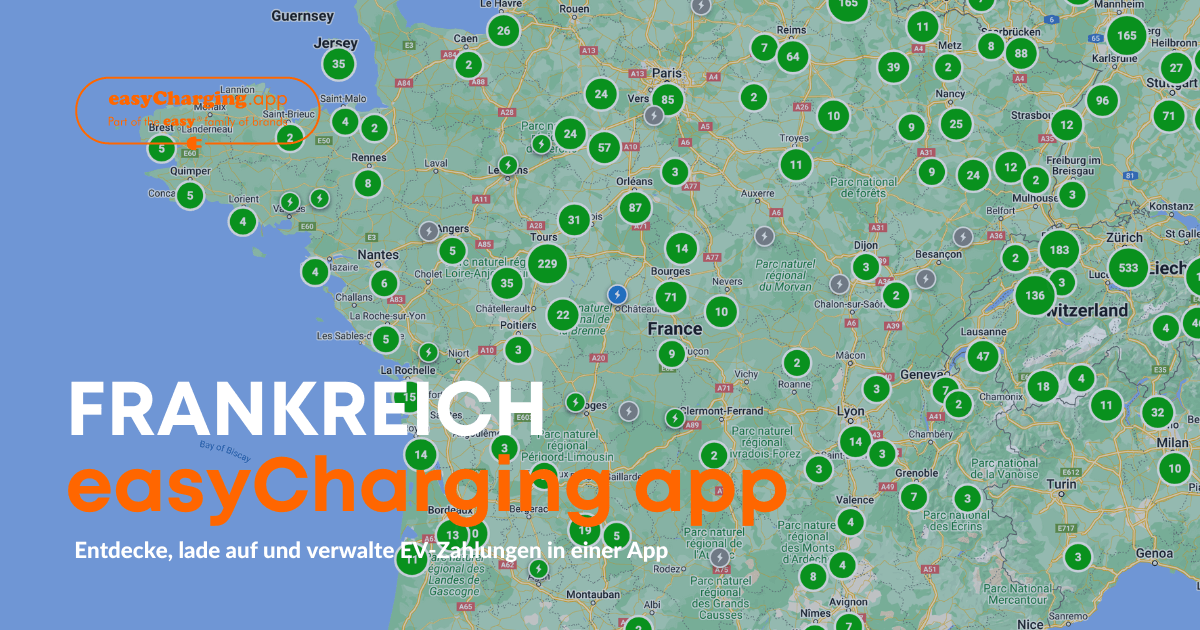 Ladestationen in Frankreich